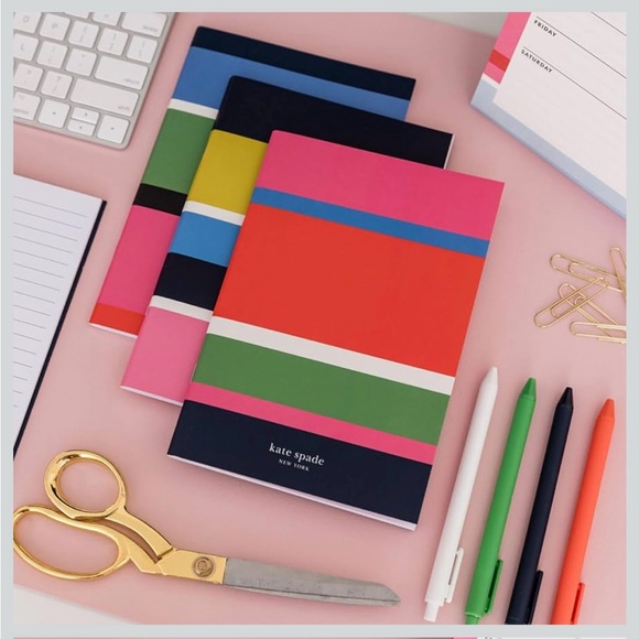 kate spade | Office | Kate Spade New York Soft Cover Triple Notebook ...